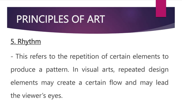 Elements and Principles of Art.pptx | Painting | Arts and Crafts