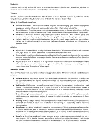 module 1 Cyber Security Concepts | PDF
