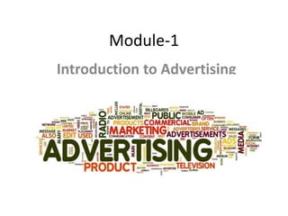Module 1 Advertising | PPTX