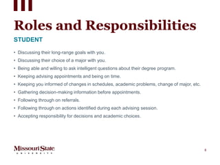 Advising Mission & Roles | PPTX