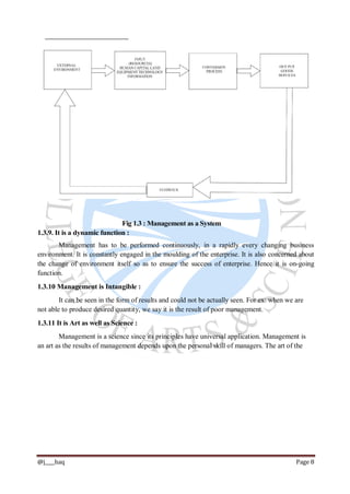 Management - Meaning and Definition – Nature and Scope - Importance ...