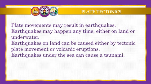 Module 1. Volcanoes, Earthquakes, and Mountain Ranges.pptx | Geography ...