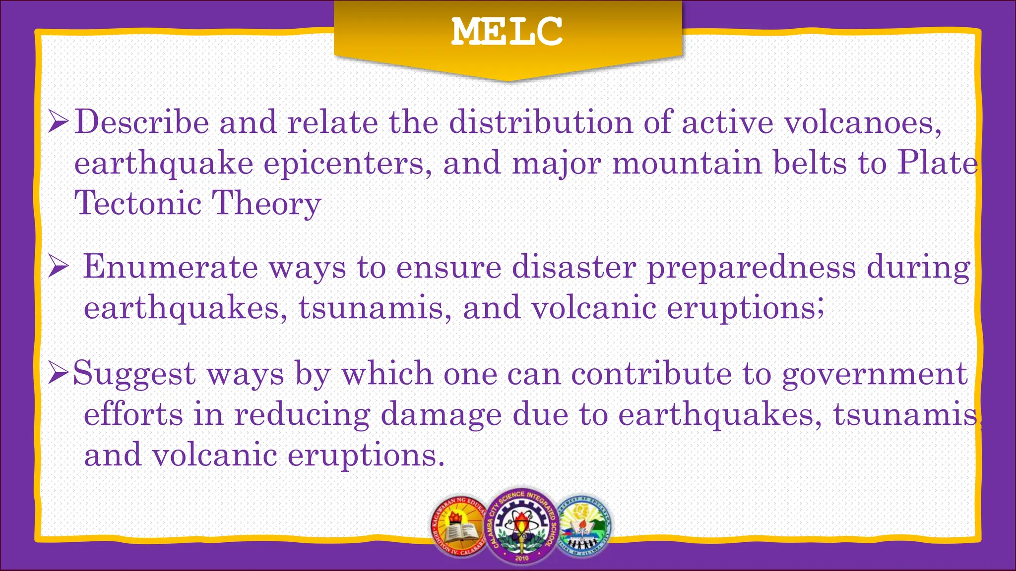 Module 1. Volcanoes, Earthquakes, and Mountain Ranges.pptx