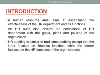 HUMAN RESOURCE AUDIT | PPT