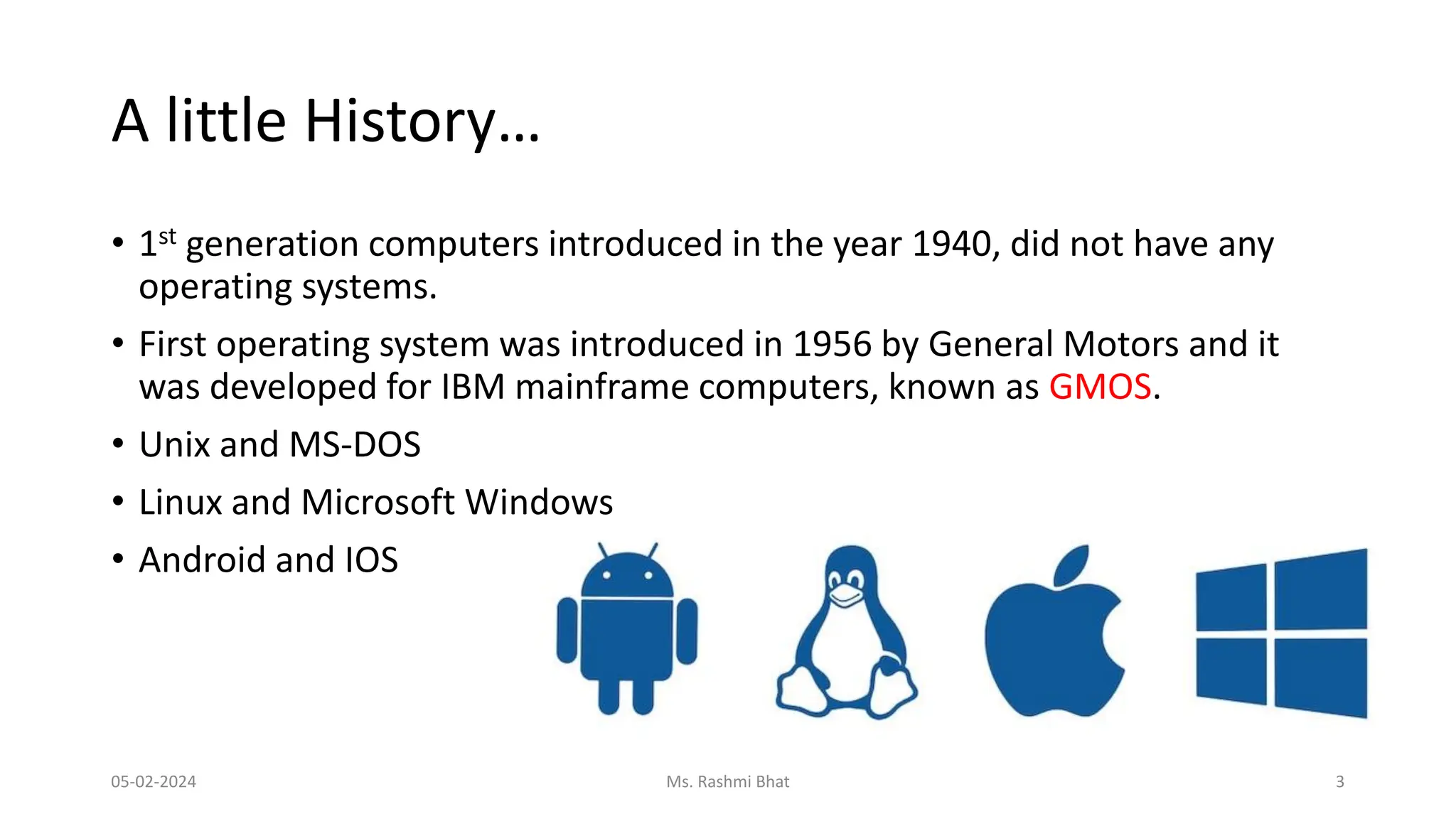 Introduction To Operating System Pdf Operating Systems Computer Software And Applications