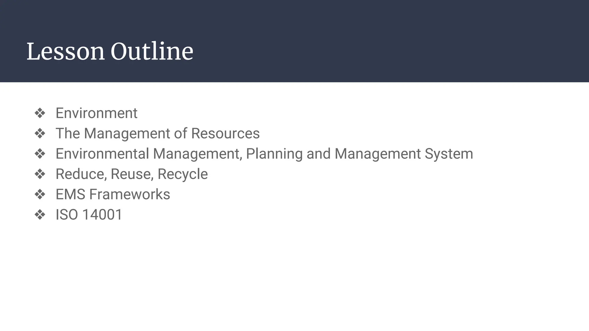 Introduction to Environmental Management | PPTX