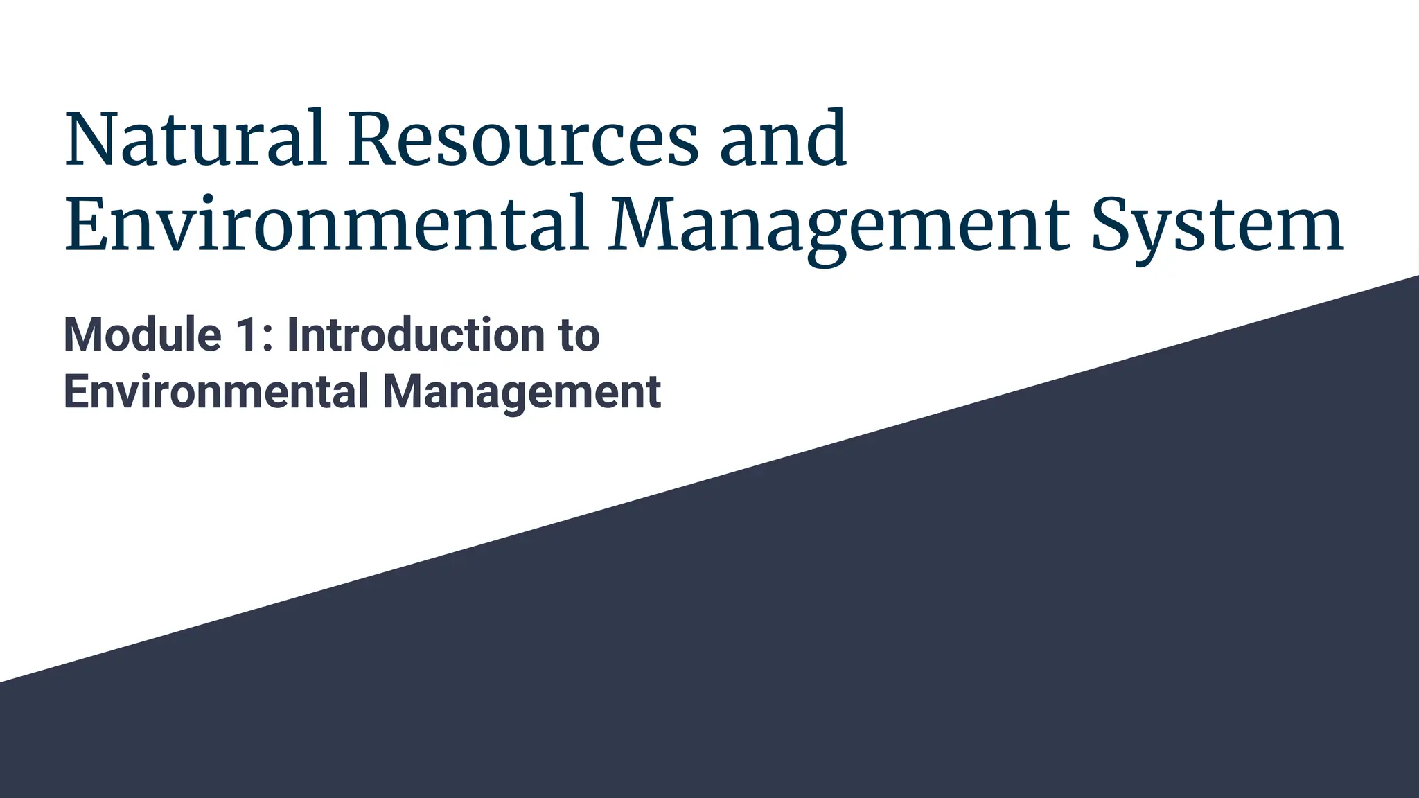 Introduction to Environmental Management | PPT