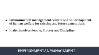 Introduction to Environmental Management | PPTX