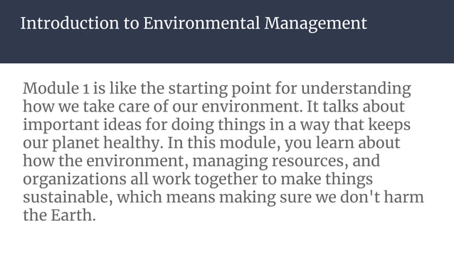 Introduction to Environmental Management | PPTX | Environmental ...