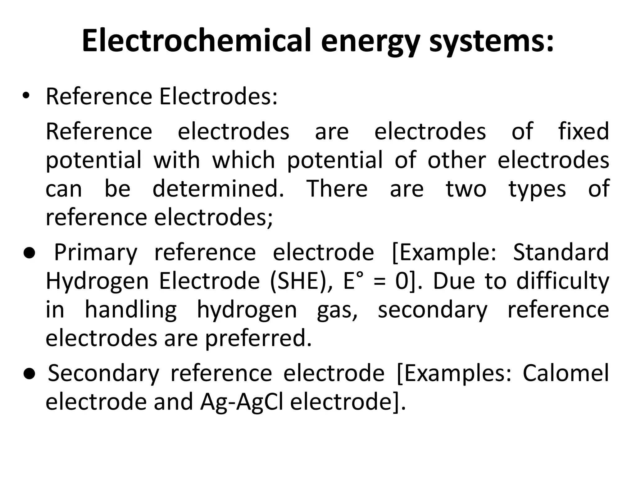 PPT on electrochemistry and energy storage systems | PPTX