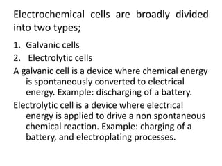 PPT on electrochemistry and energy storage systems | PPTX