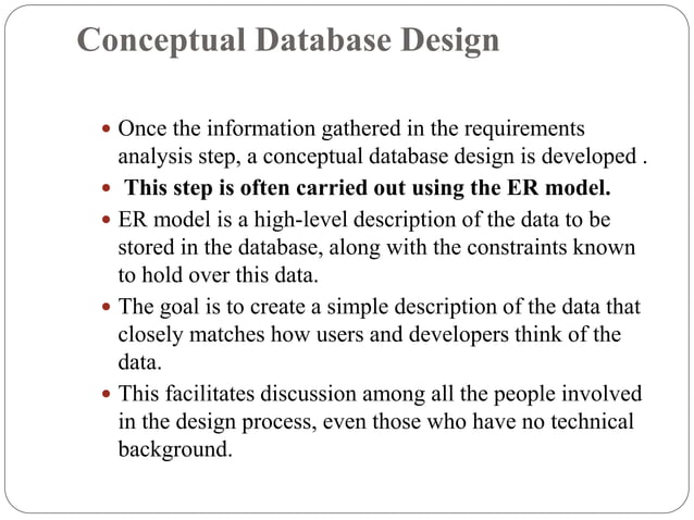 Notes Of Dbms Introduction To Database Design Ppt