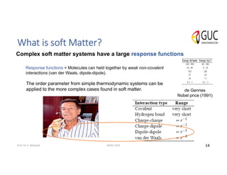 Soft Matters module one talking about the soft matters types | PPT