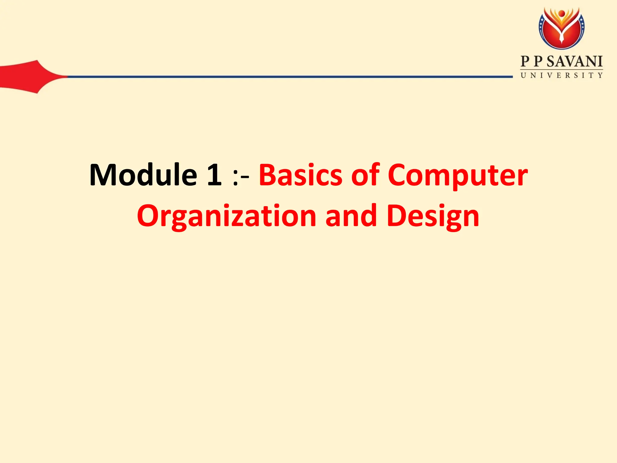 Basics of Computer Organization and Design | PDF