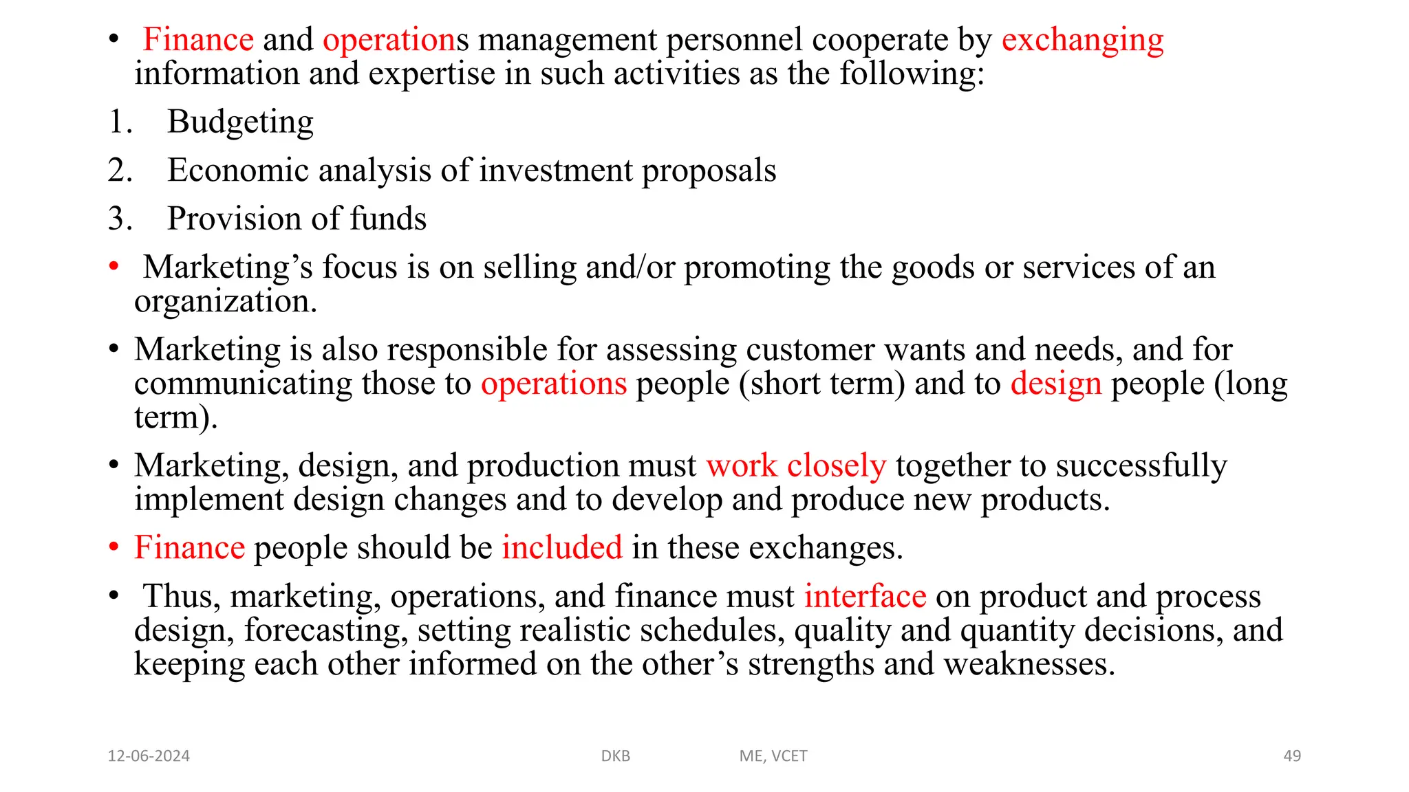 Introduction to Operation Management, scope, types and characteristics ...