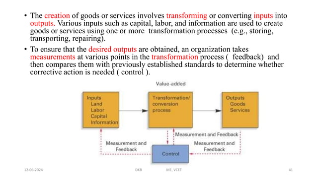 Introduction to Operation Management, scope, types and characteristics ...