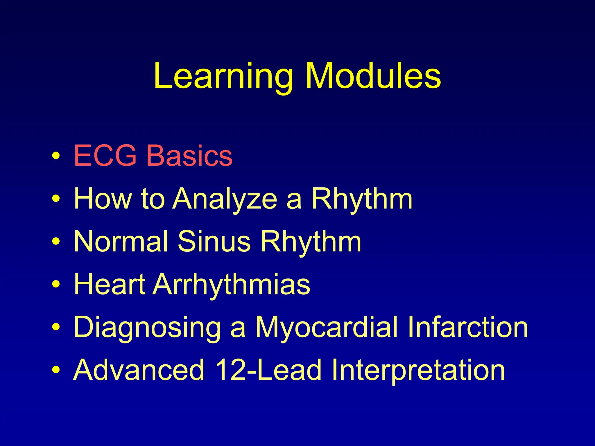 ECG INTRODUCTION LECTURE FOR MEDICAL SCHOOL | PPT