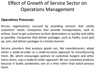 Overview of Production and Operation Management | PDF