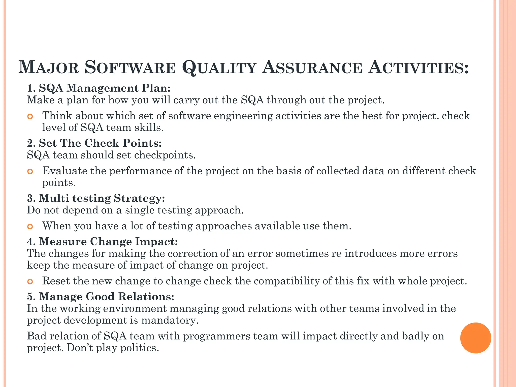 Software Quality Assurance- Introduction | PDF