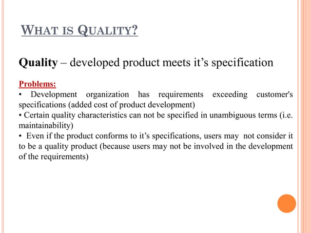 Software Quality Assurance- Introduction | PPT