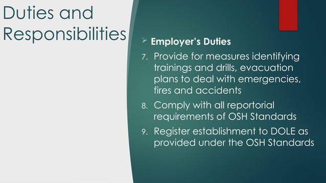 Mandatory 8hours OSH training company Safety | PPTX | Injuries ...