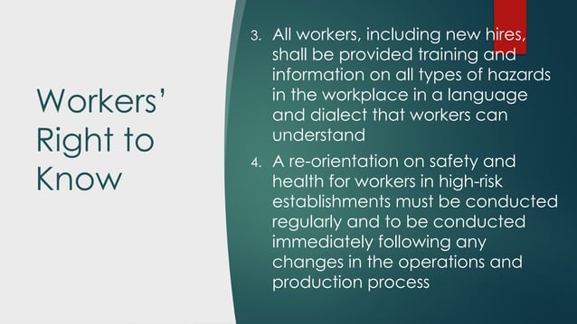 Mandatory 8hours OSH training company Safety | PPTX | Injuries ...