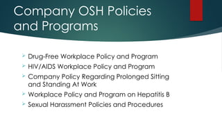 Mandatory 8hours OSH training company Safety | PPTX
