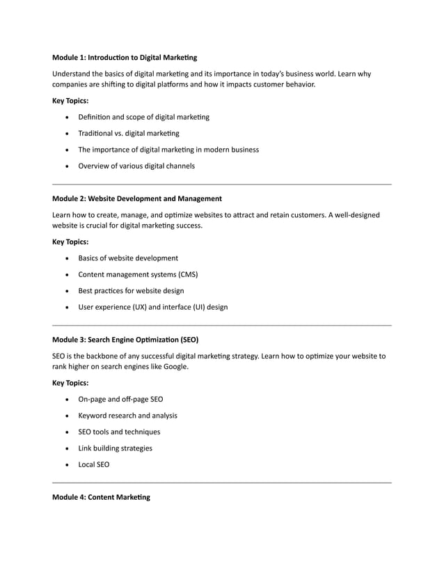 DIGITAL MARKETING FULL NOTES 2024.FREE PDF | PDF | Web Development ...