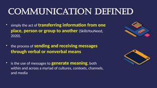 MODULE 1: The Influence of Media and Information to Communication.pptx