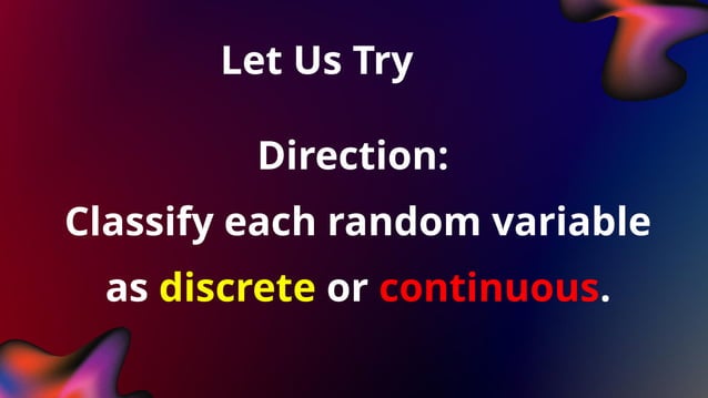 MODULE 1: Random Variables and Probability Distributions Quarter 3 Statistics and Probability .pptx