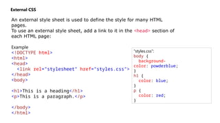 Introduction to Web Techniques_Key componenets_HTML Basics | PPT