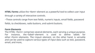 Introduction to Web Techniques_Key componenets_HTML Basics | PPT