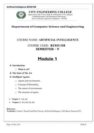 BCS515B Module 1 notes Artificial Intelligence.pdf