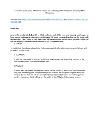 MODULE 1.5 -GEC-STS Science and Technology in the Philippines.docx