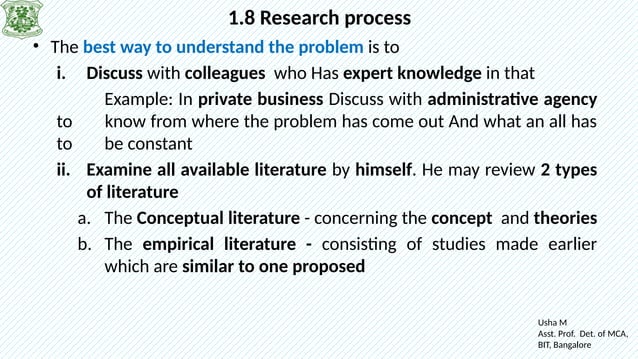 Introduction to research methodology MODULE 1 | PPTX