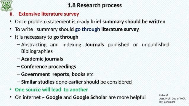 Introduction to research methodology MODULE 1 | PPTX