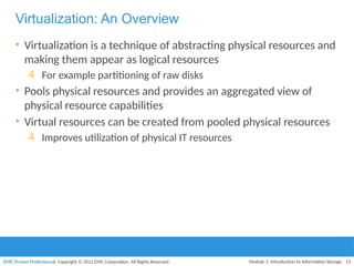 INFORMATION STORAGE MANAGEMENT.pptx UNDER THE TOPIC DISRIBUTED STORAGE ...