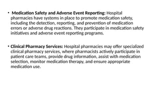 Hospital Pharmacy &and its organisations | PPTX