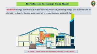 Introduction to Energy from Waste in Engineering | PDF