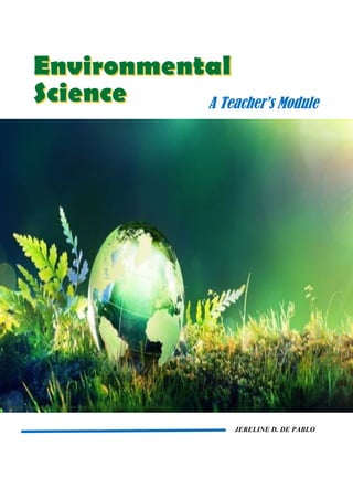 Sample learning plan in teaching environmental science | PDF