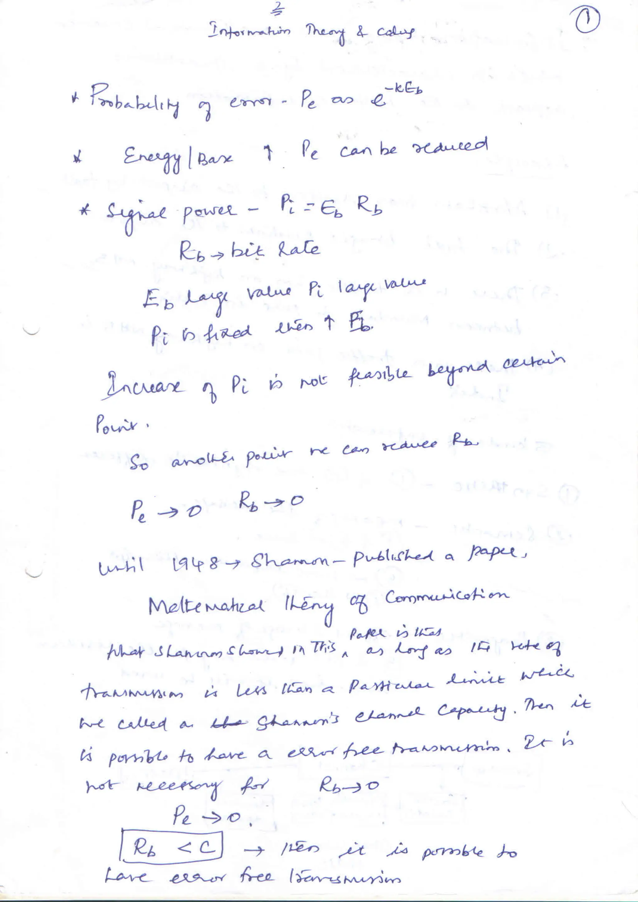 Information Theory and Coding Lecture Notes - Module 1 - Written by Dr ...