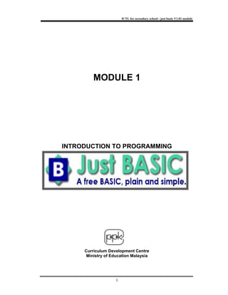 Module 1 2 just basic- | PDF