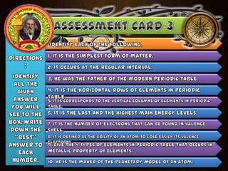 Module 1 3. assessment card 1-3 | PPT