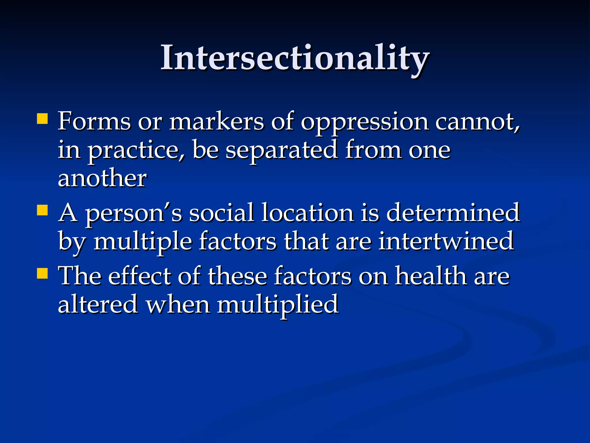 Module 1.3 intersectionality | PPT