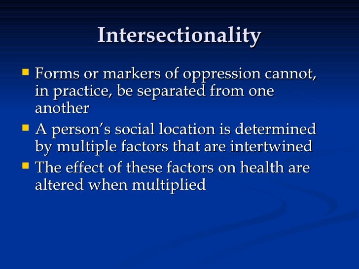 Module 1.3 intersectionality