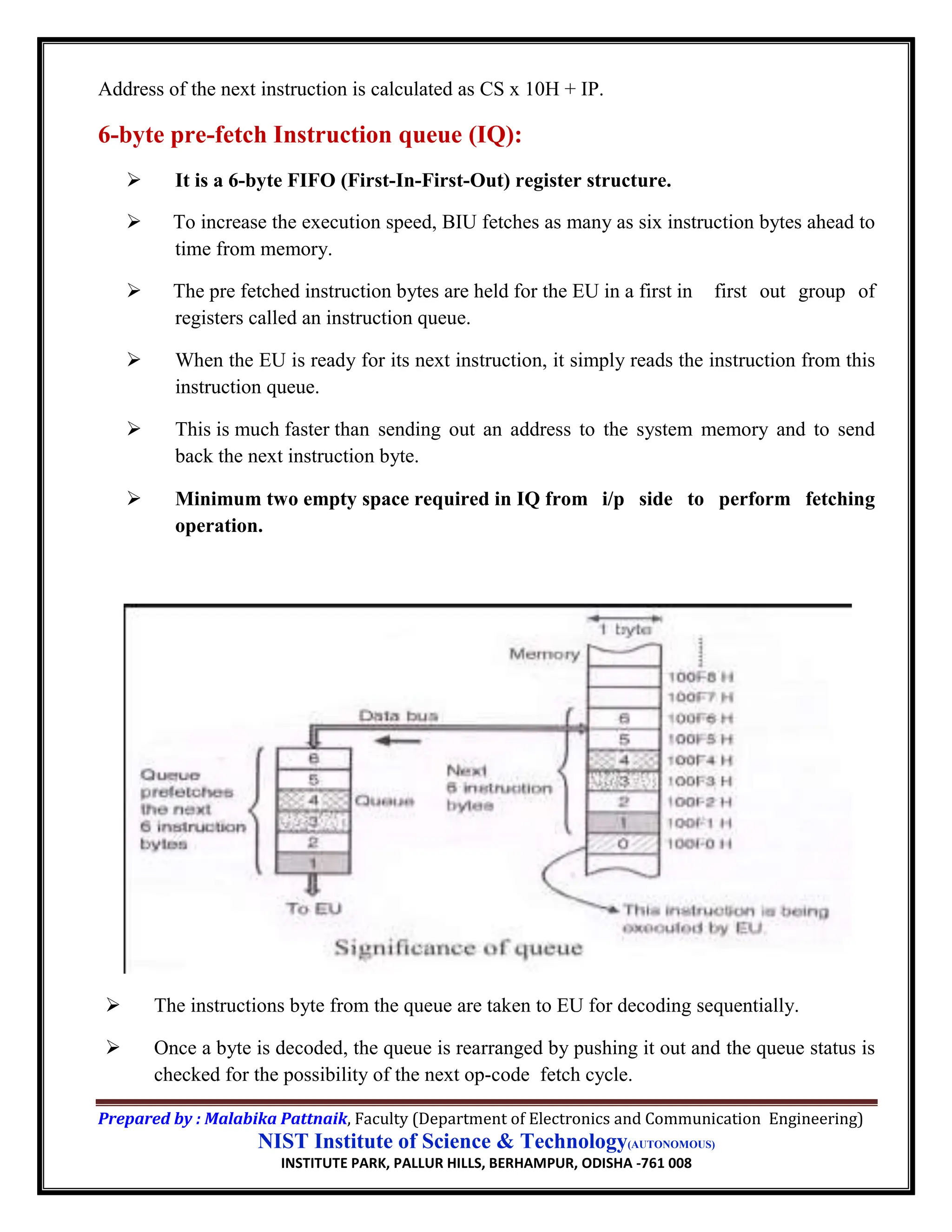 Module1-8086 microprocessor Architecture | DOCX | Programming Languages | Computing