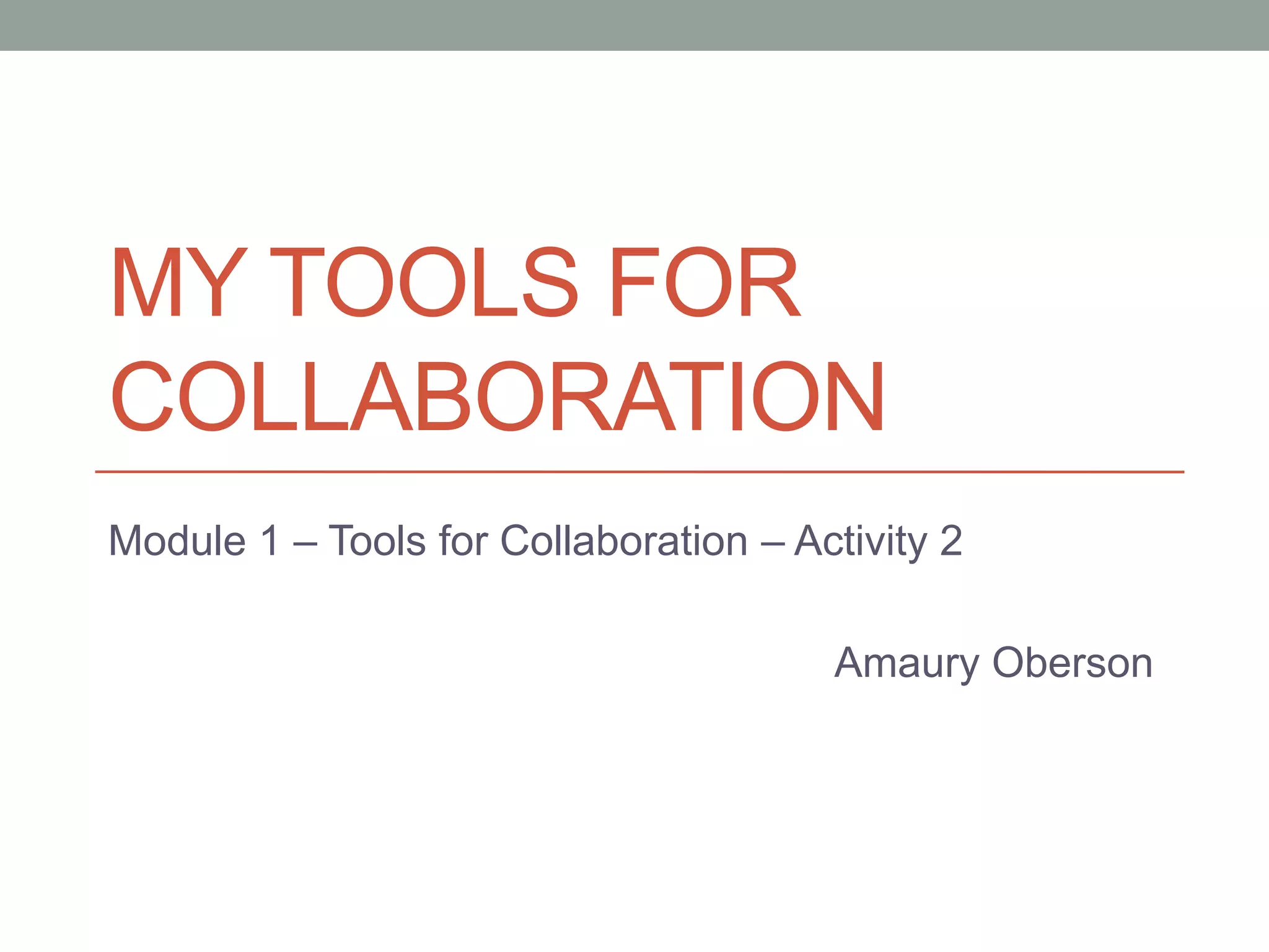 Module 1 Activity 2 | PPT