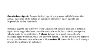 Agents-Artificial Intelligence with different types of agents | PPTX