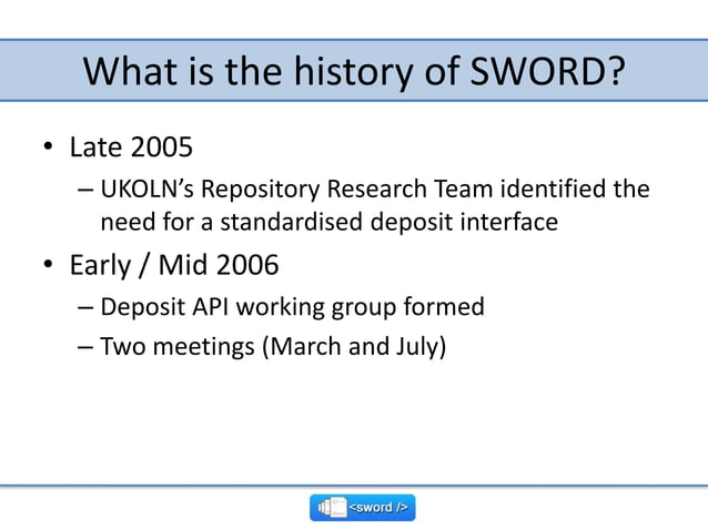 Module 1 - An Introduction To SWORD | PPT