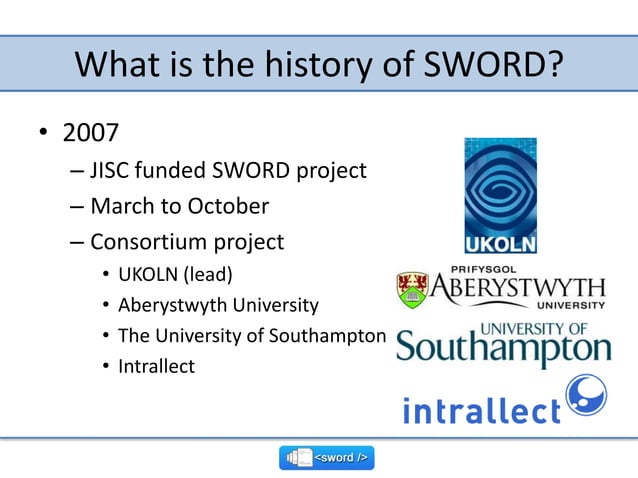 Module 1 - An Introduction To SWORD | PPT